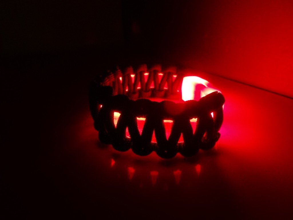 Light-Up Red LED Bracelet | High Caliber Creations